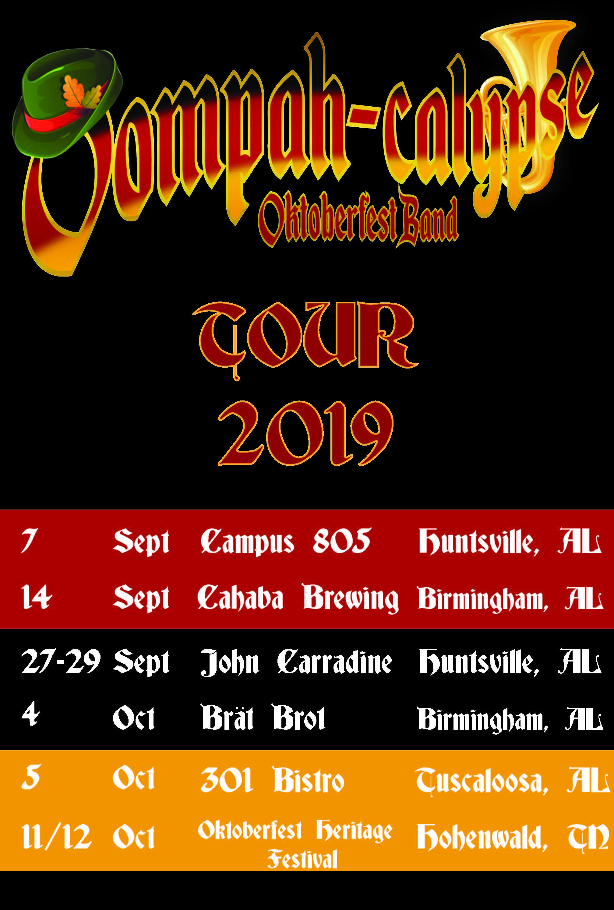 EVENTS – Oompah-Calypse Oktoberfest Band!